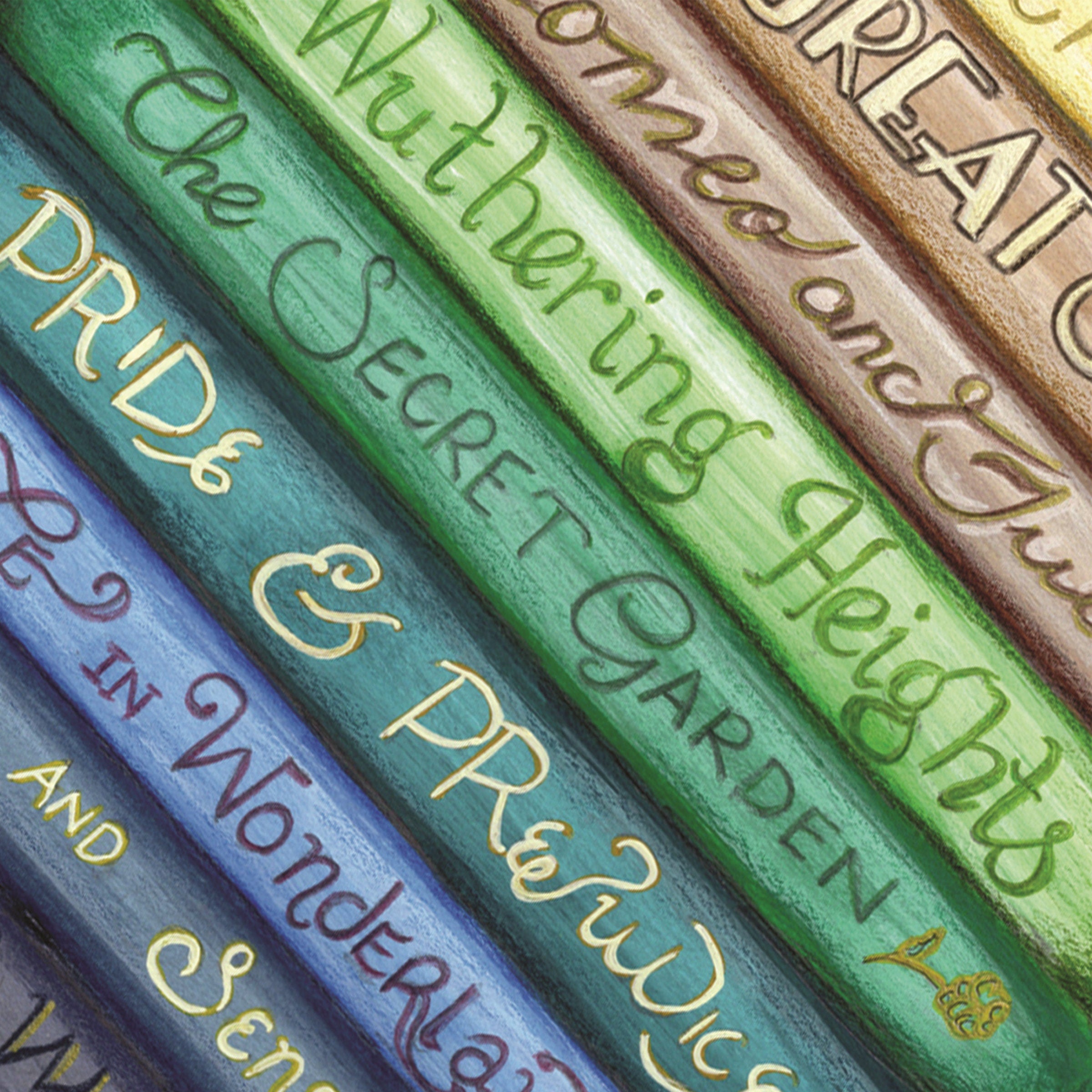 Classics Collection Cross Section Book Stack Greetings Card – Jules ...